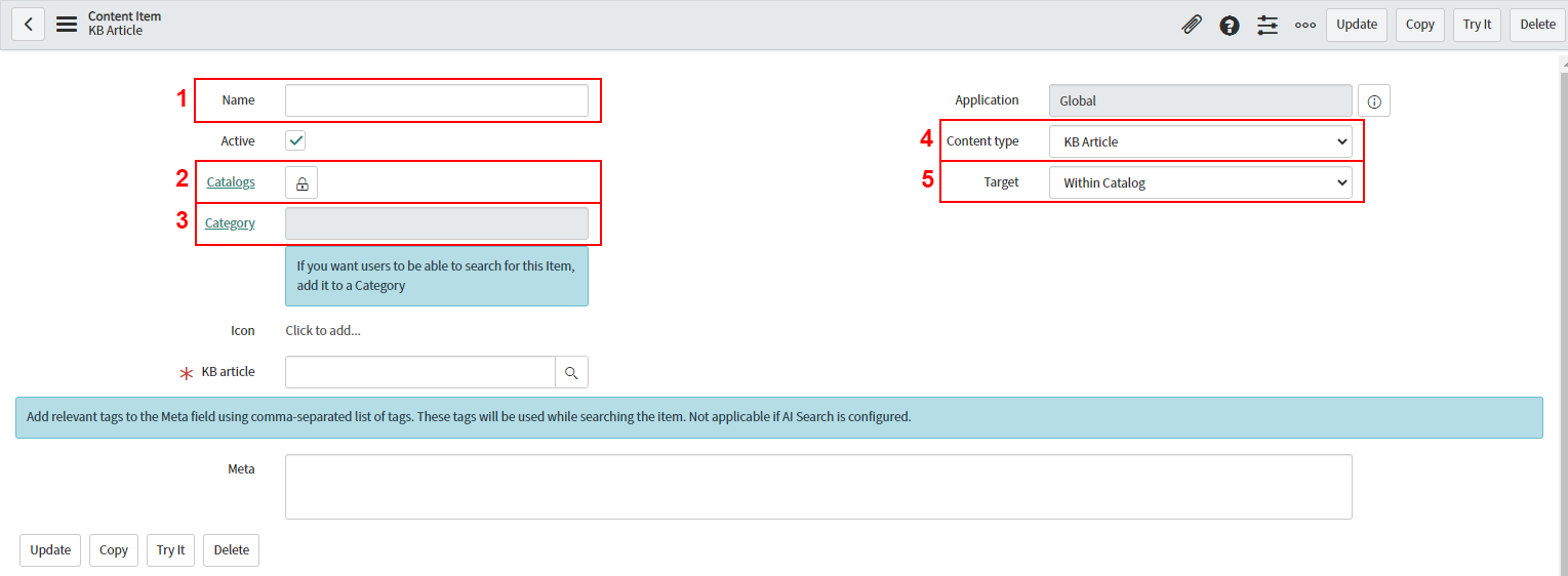 Content Item - a simple way to share data with the End Users
