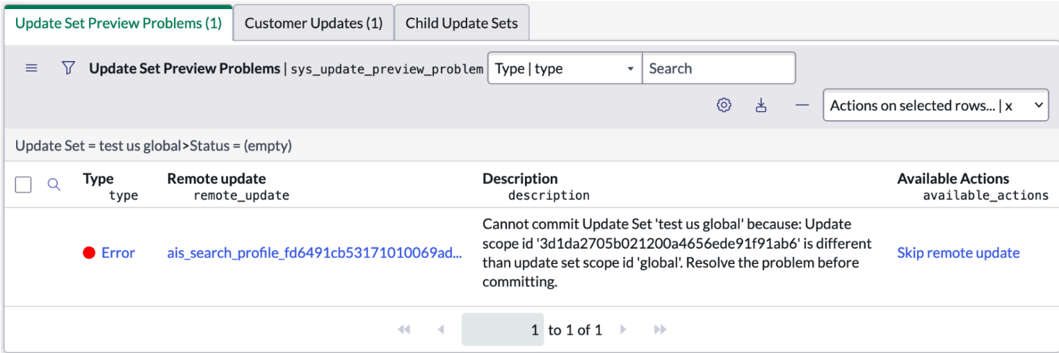Handling update sets: Dos and Don’ts.